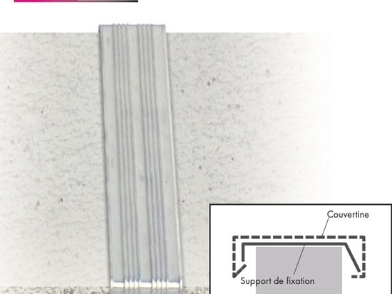 Support fixation de couvertines | Support de fixation Aluminium Cannelé