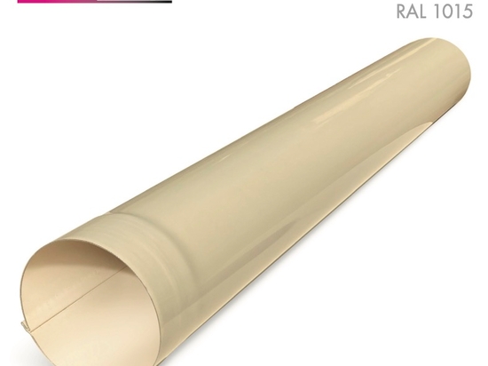 Descente d'eau pluviale ronde Ivoire Sable RAL 1015 Lyon