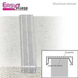 Support fixation de couvertines | Support de fixation Aluminium Cannelé