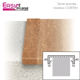 Eclisses de jonction | Eclisse Aluminium Imitation Corten